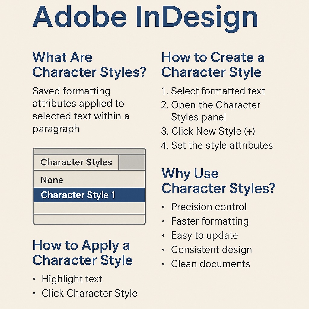 Character Styles in Adobe InDesign: Fine-Tune Your Typography Like a ...