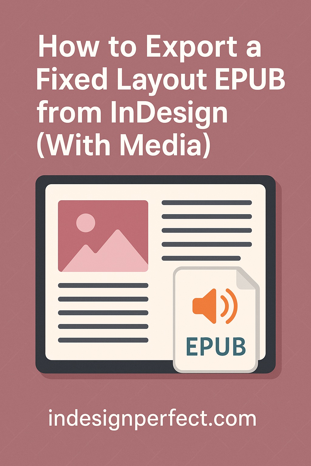 How to Export a Fixed Layout EPUB from InDesign (With Media) – IndesignPerfect