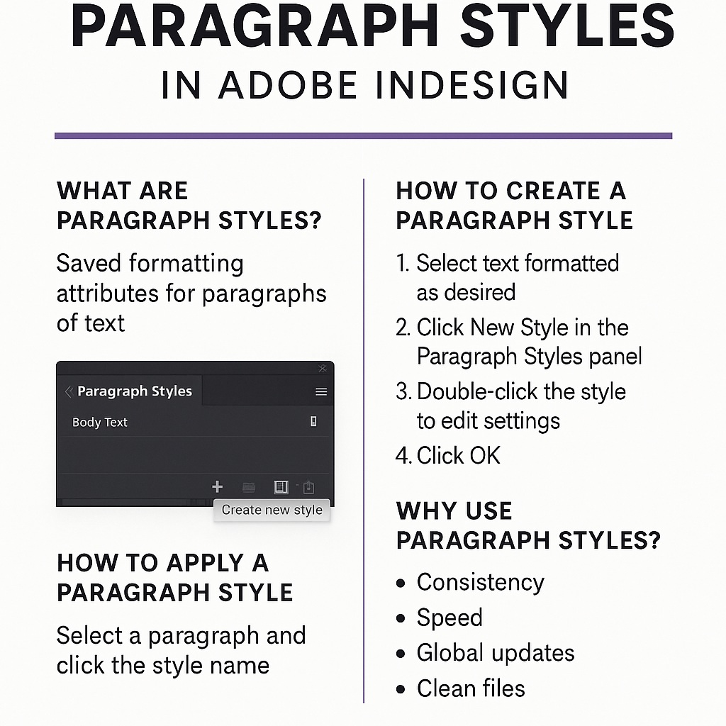 Paragraph Styles in Adobe InDesign: Format Faster, Design Smarter ...