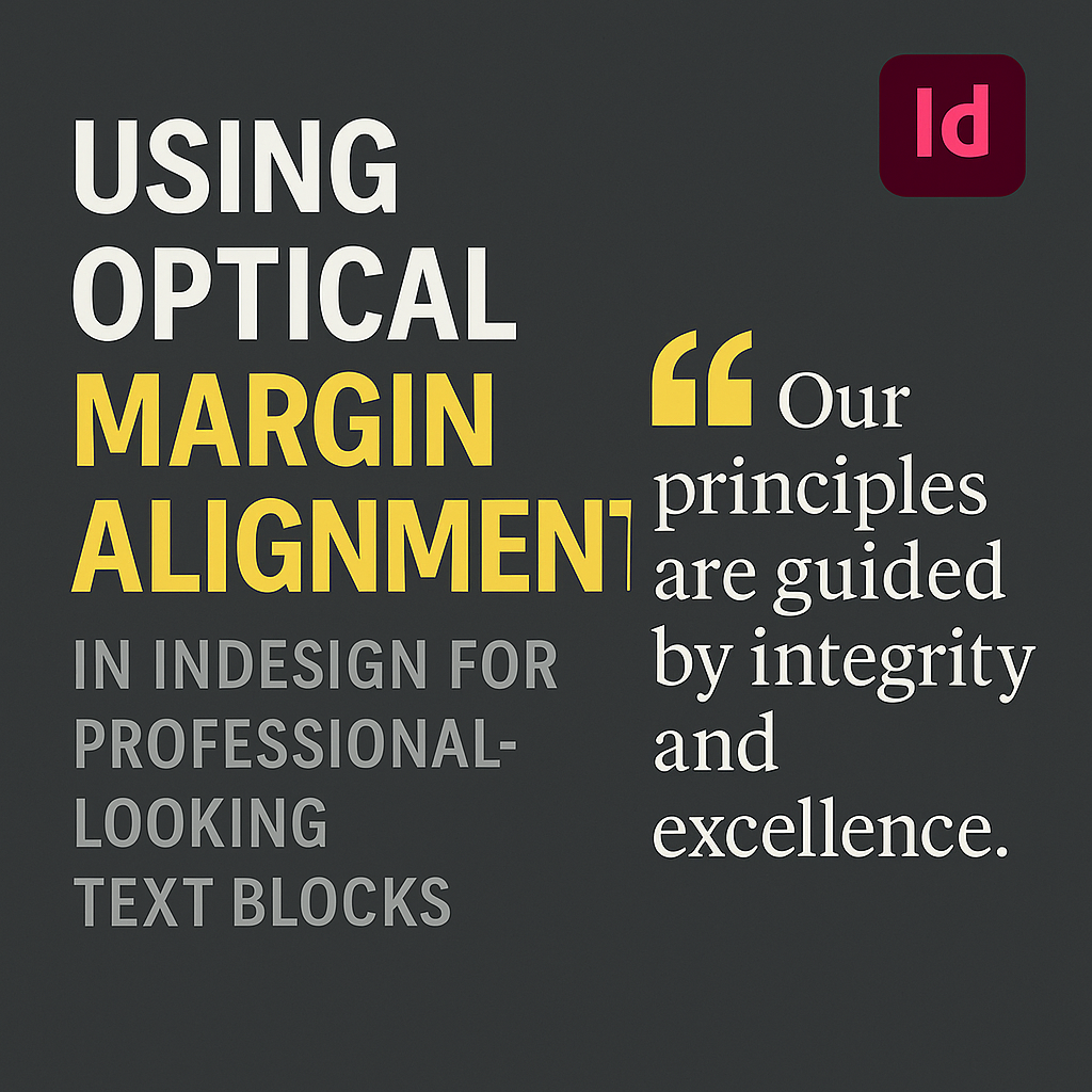 Using Optical Margin Alignment in InDesign for Professional-Looking ...