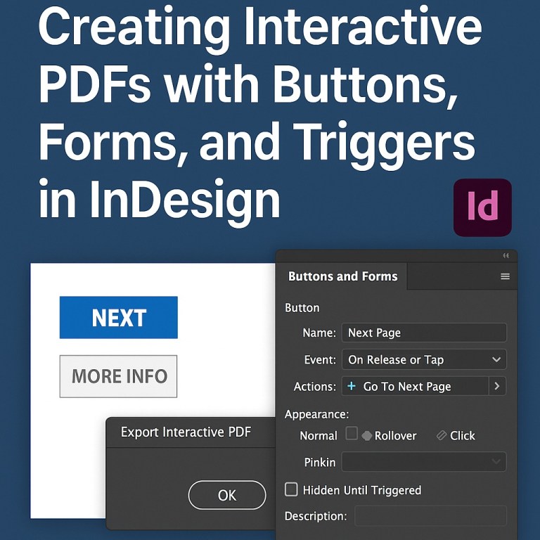 Creating Interactive PDFs with Buttons, Forms, and Triggers in InDesign – IndesignPerfect