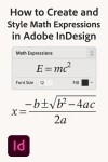How to Create and Style Math Expressions in Adobe InDesign (Using ...