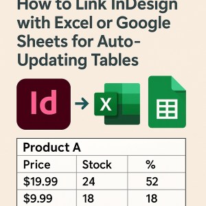 How to Link InDesign with Excel or Google Sheets for Auto-Updating ...